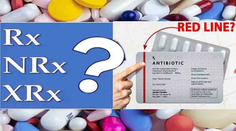 दवाइयों पर लिखे Rx, NRx, XRx और लाल पट्टी का क्या मतलब होता है! जानें ...