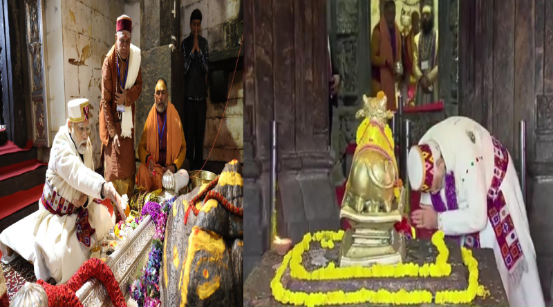 Chola Dora Dress : पीएम मोदी ने रखा तोहफे का मान, बाबा केदार की पूजा ...